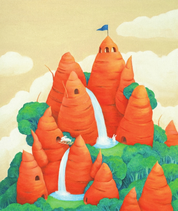 김표중 작가 개인전 "Carrotopia", 토끼가 꿈꾸는 이상향